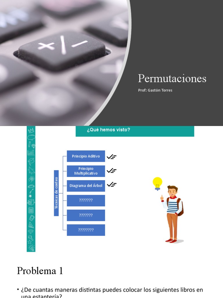 Permutaciones Variaciones Y Combinaciones Pdf Combinatoria