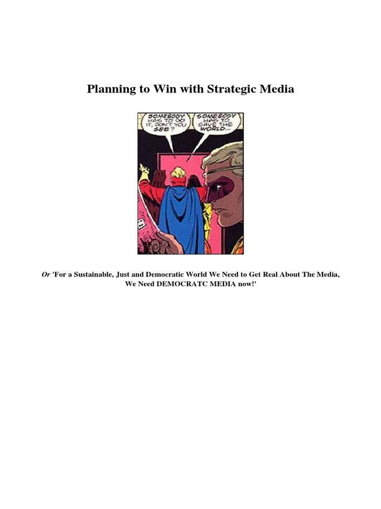 Strategic Media Planning v3 | PDF | Mass Media | Media Bias