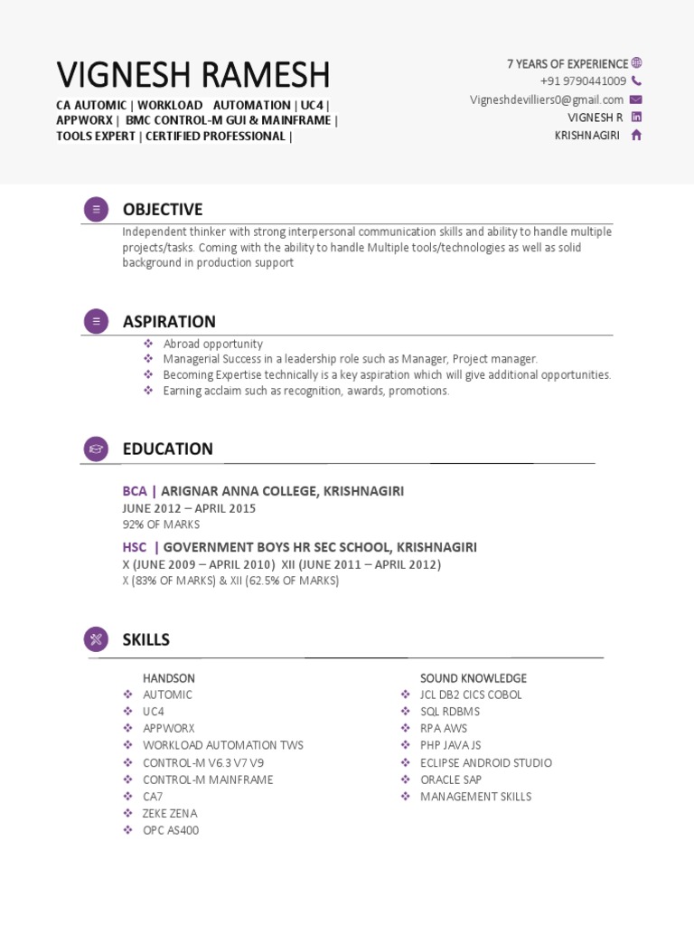 Vignesh R New Resume | PDF | System Software | Product Development