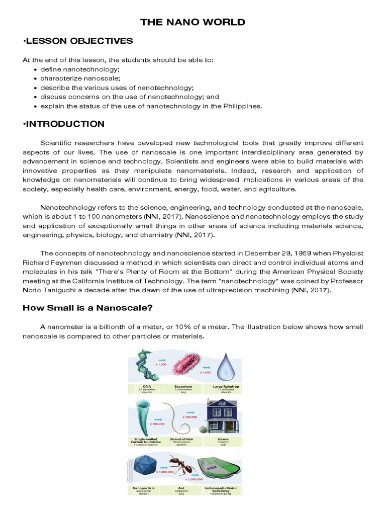 The Nano World | PDF | Microscope | Nanotechnology