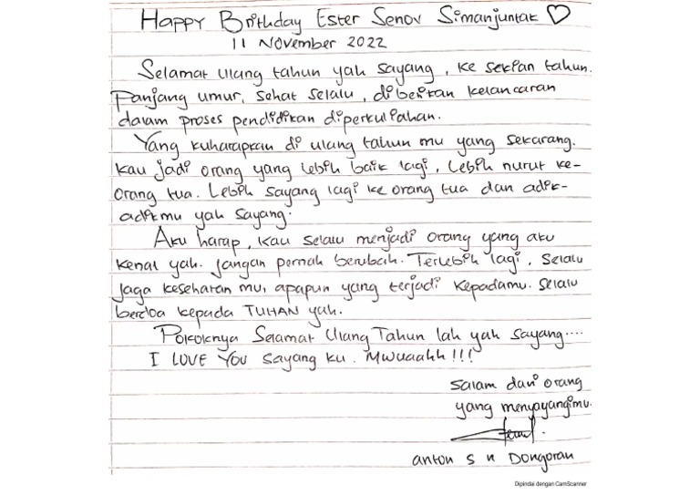 Ucapan Selamat Ulang Tahun | PDF