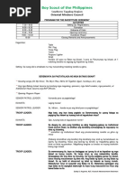 Program For Investiture Tagalog Version Script and Spiel 1 | PDF