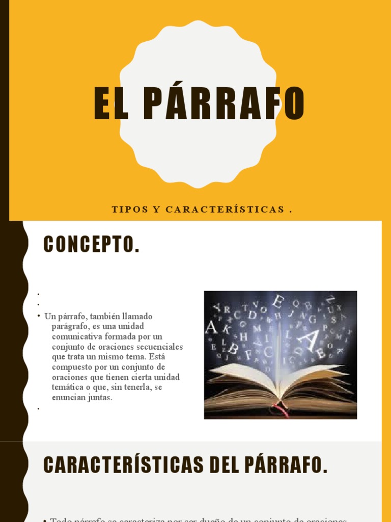 El Párrafo | PDF | Párrafo | Oración (Lingüística)