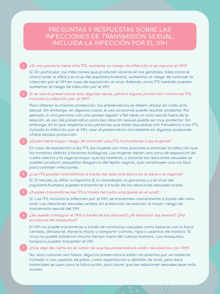 Preguntas y Respuestas M22 | PDF | Condón | VIH