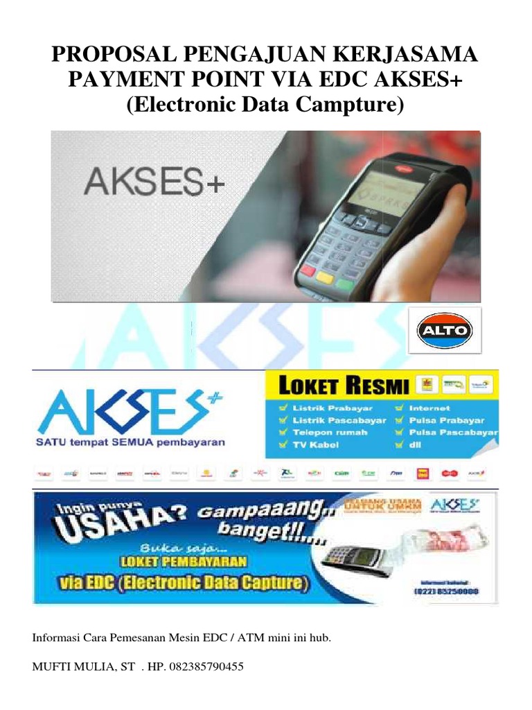 Kerjasama Payment Point EDC Akses+ | PDF