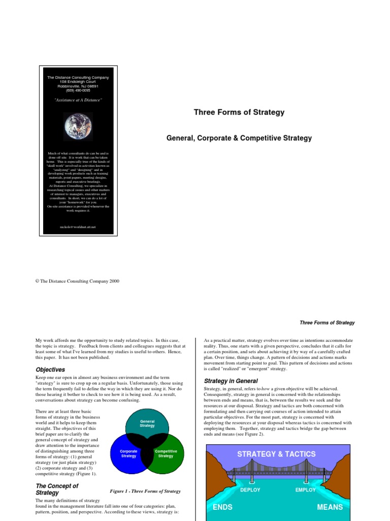2three Forms of Strategy | PDF | Strategic Management | Business
