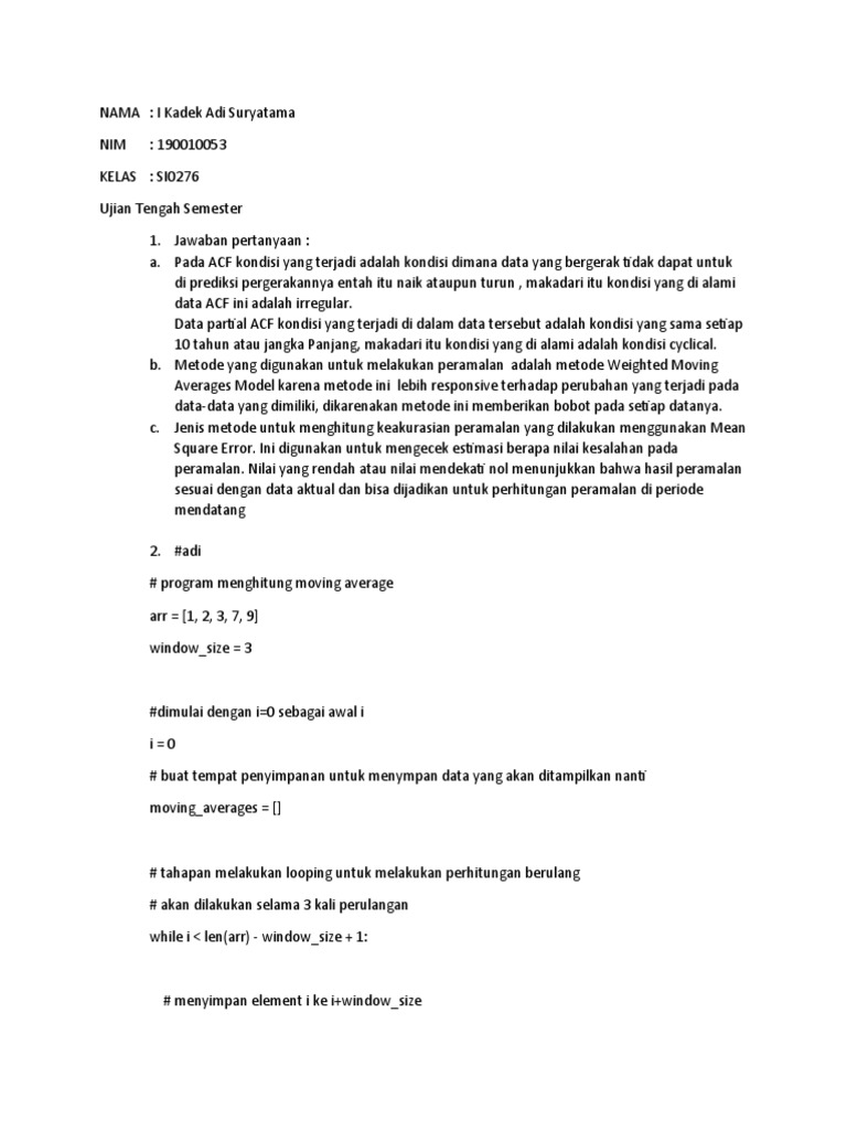 UTS | PDF | Metode & Bahan Ajar