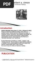 Herbert - Simon-Rational Decision Making Theory | PDF | Decision Making ...