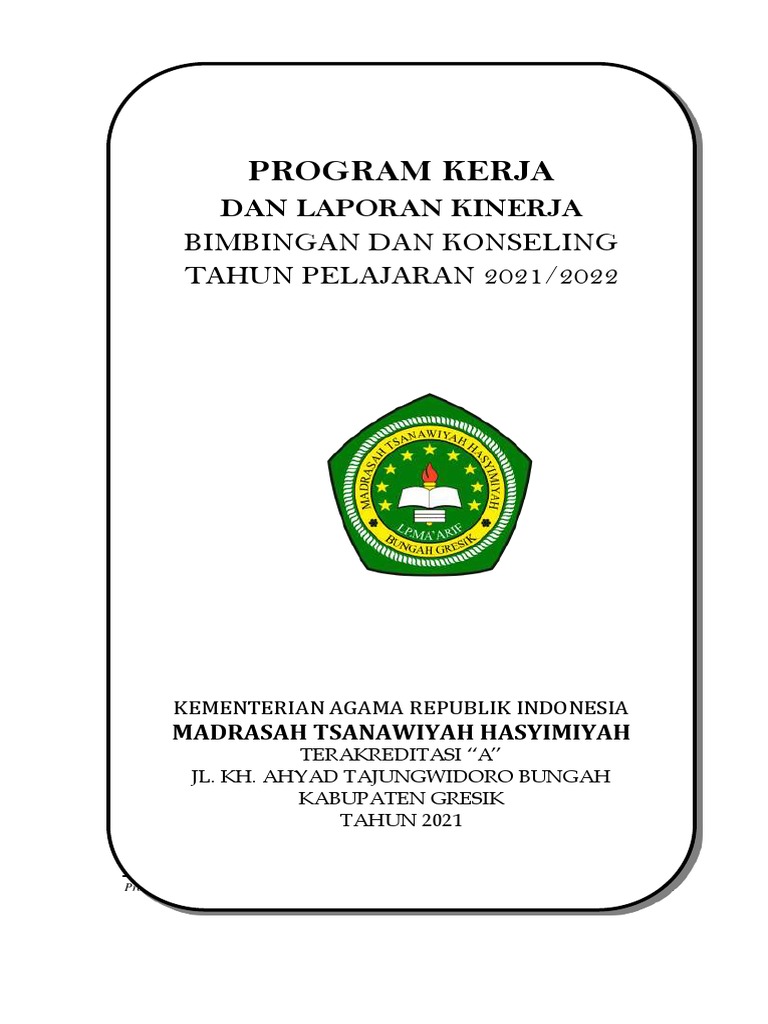 Program Kerja Dan Laporan Kinerja BK 2022 - 2023 | PDF
