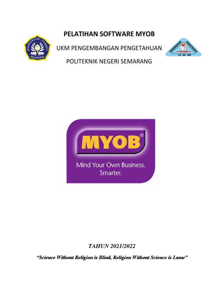 Modul Pelatihan Software MYOB UKM PP 2021 | PDF