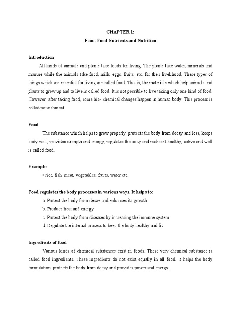 Food Nutrients and Nutrition | PDF | Carbohydrates | Foods