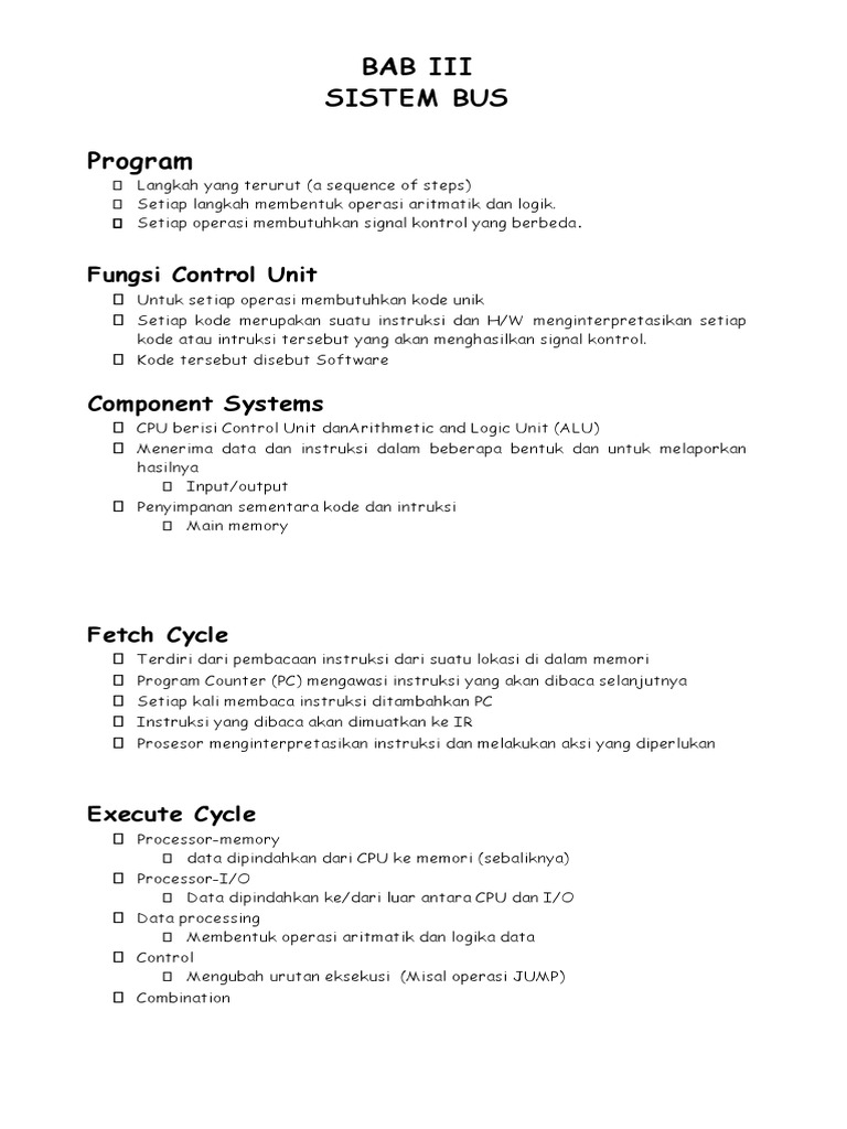 BAB 3 Sistem Bus | PDF