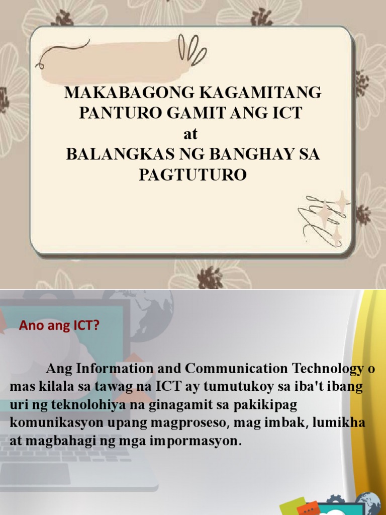 ICT - Kagamitang Pampagtuturo | PDF