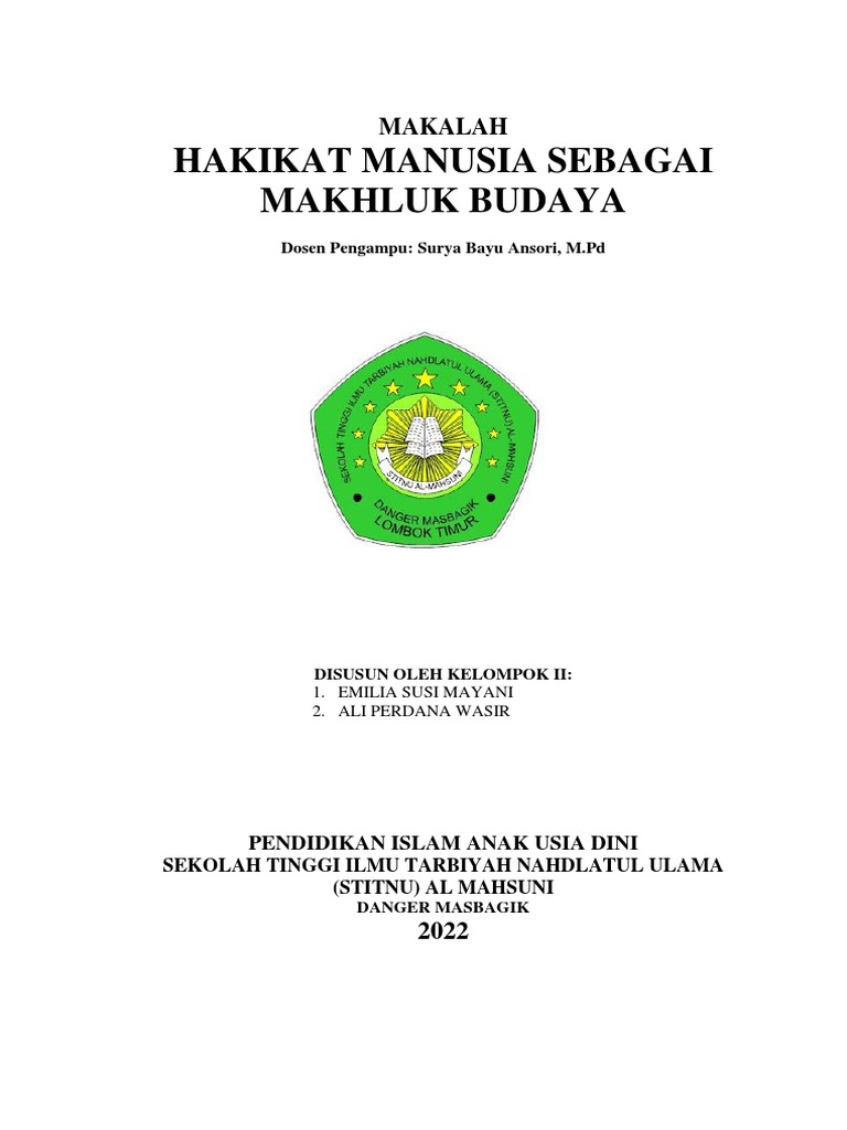 Hakikat Manusia dan Budaya | PDF