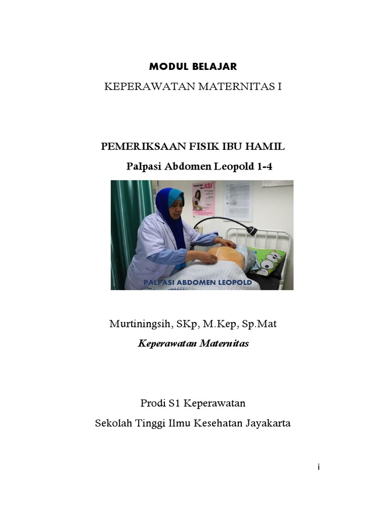 Modul Mater 1 Antenatal Pemeriksaan Leopold 1-4 | PDF