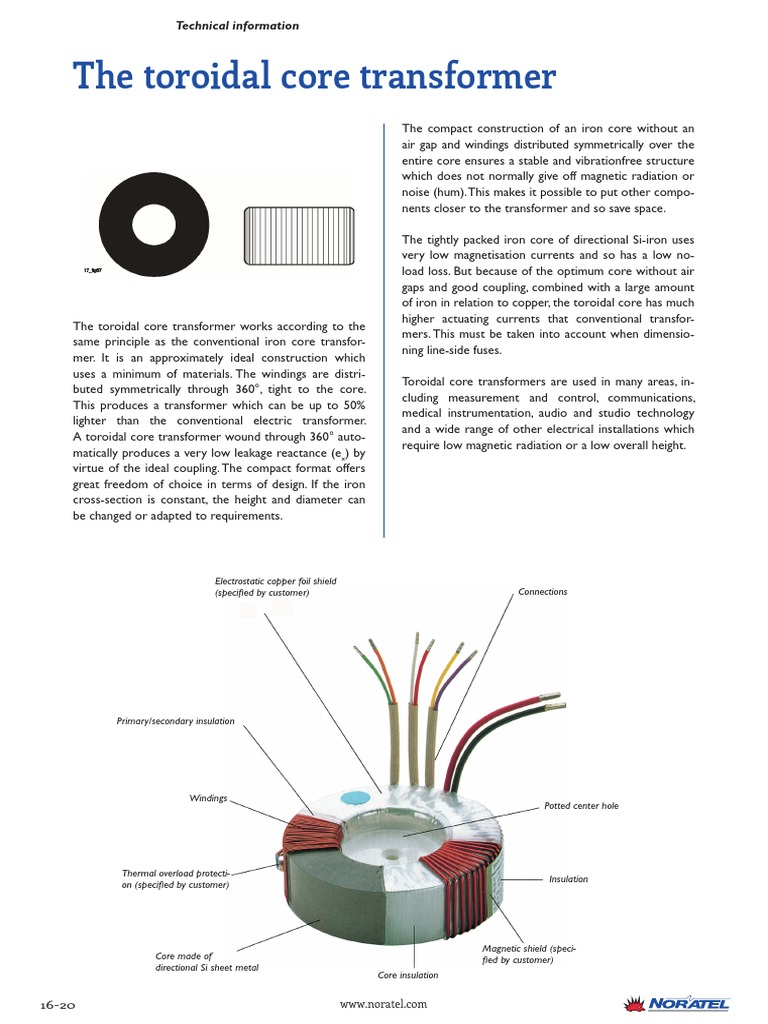 Toroidal | PDF | Transformer | Electric Power