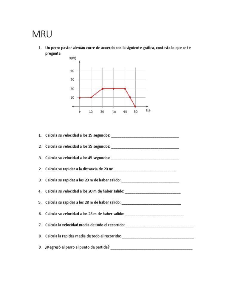 MRU, MRUA y Caida Libre y Tiro Vertical | PDF | Velocidad | Aceleración