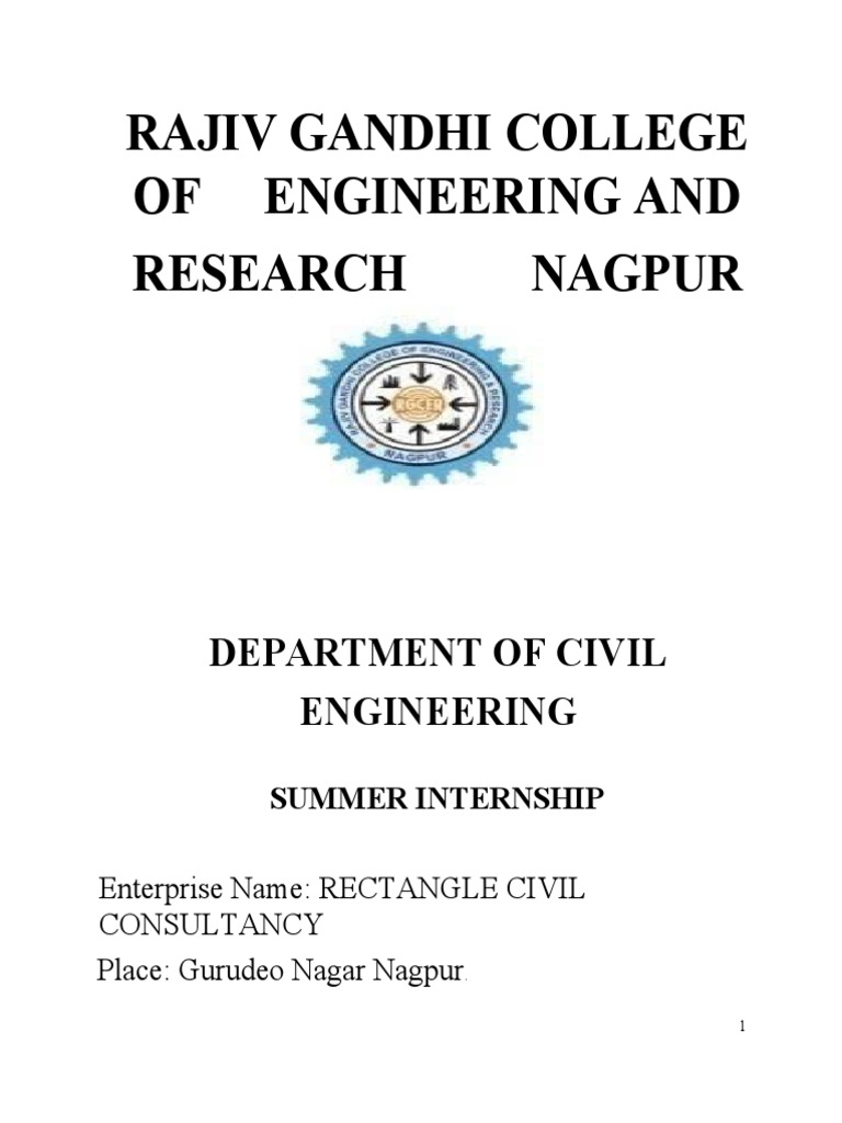 Internship Report 1 | PDF | Foundation (Engineering) | Concrete