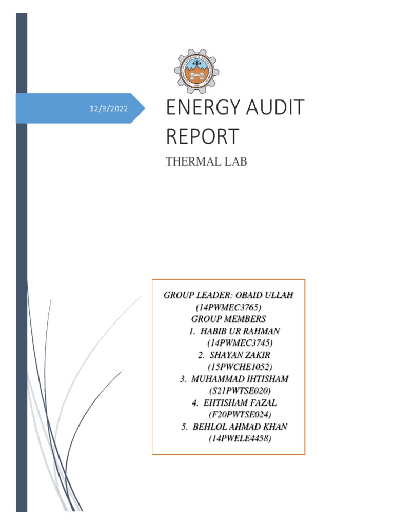 Energy Audit Report | PDF | Energy Conservation | Efficient Energy Use
