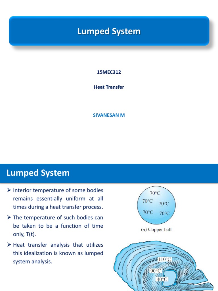 Analysis of Heat Transfer in a Lumped System: Determining Temperature ...