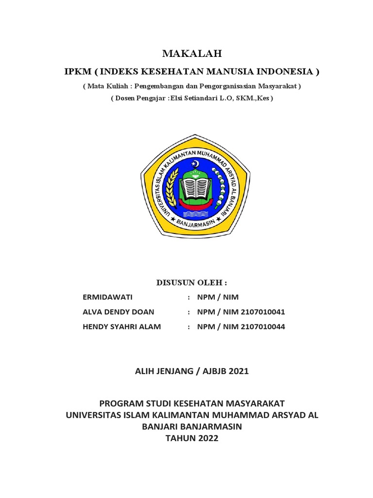 Makalah Ipkm 2022 | PDF