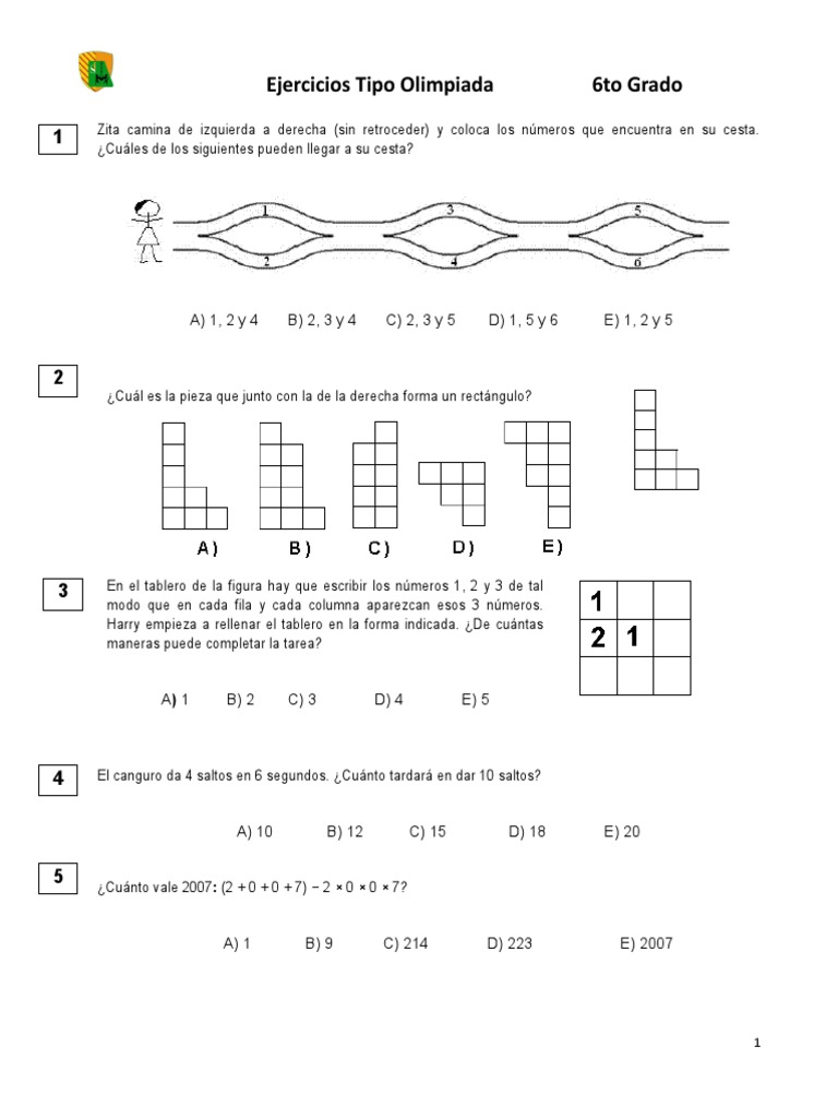 Ejercicios Tipo Olimpiada | PDF