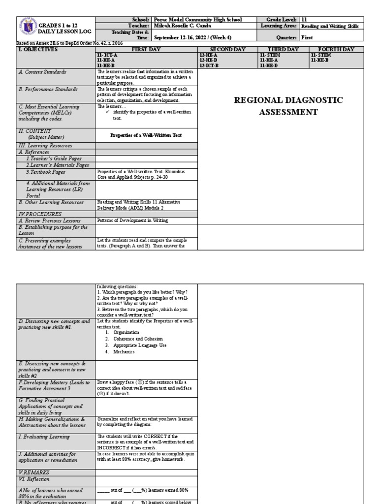 Rws-Week 4 | PDF | Learning | Educational Assessment