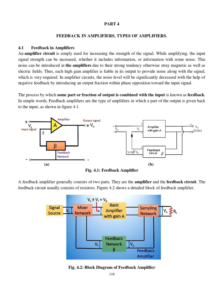 EEE 332 - Feedback in Amplifiers | PDF | Amplifier | Feedback