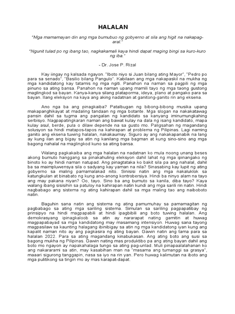 Final Talumpati | PDF