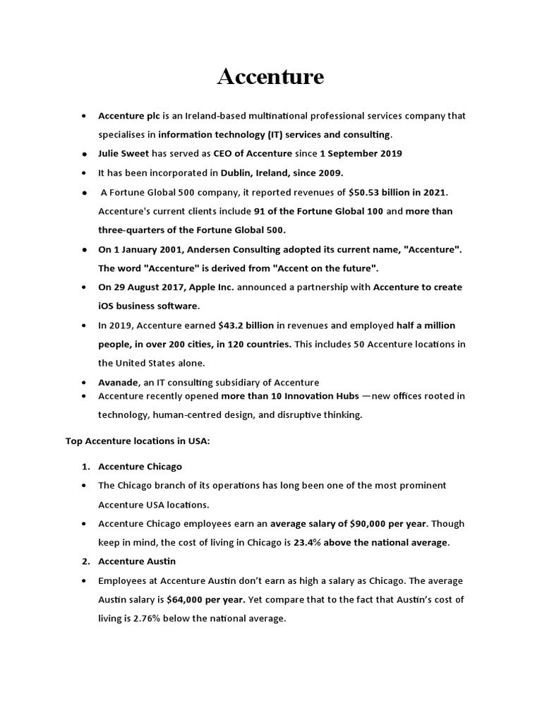 Accenture Client Details | PDF | Cost Of Living | Accenture