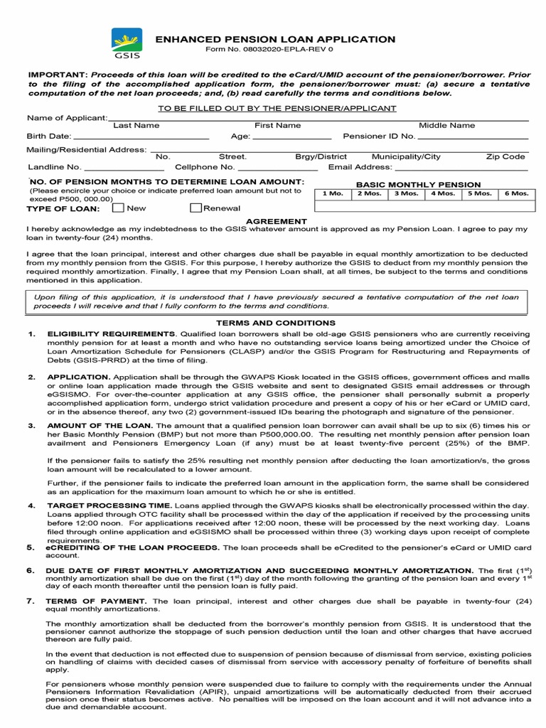 20210202-Forms-Enhanced Pension Loan Application Fillable | PDF