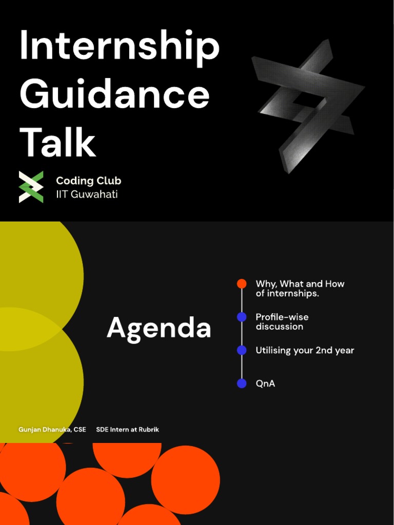 Internship Talk by Coding Club | Download Free PDF | Internship | Job Hunting