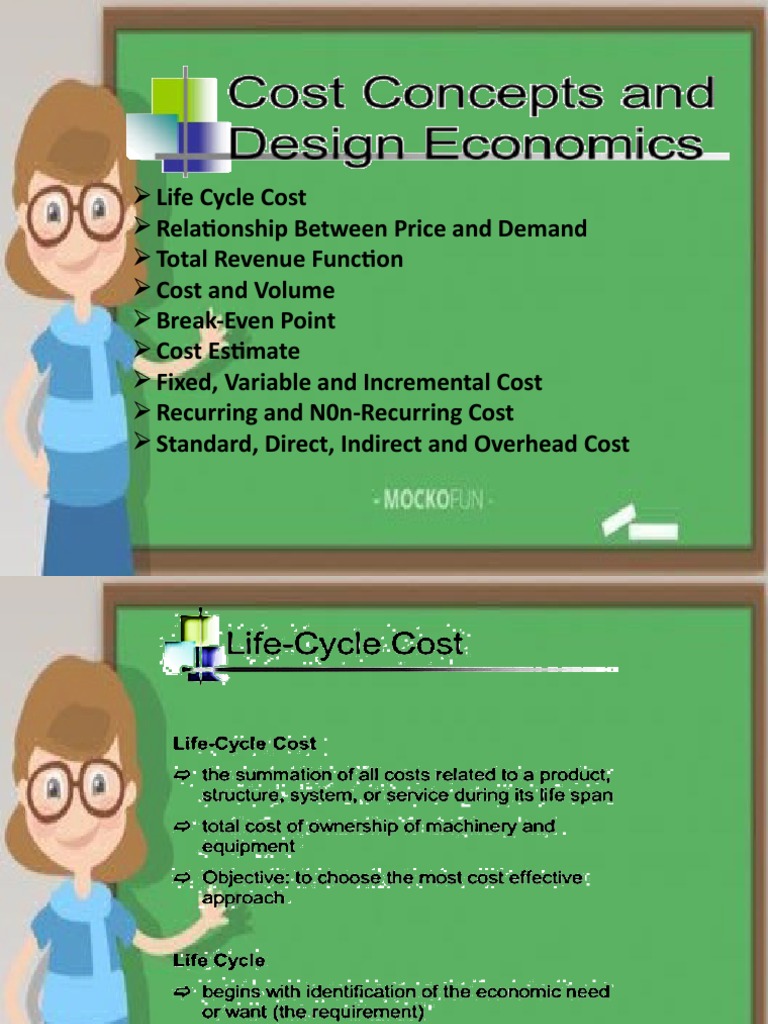 Cost Concepts SND Design Economics | PDF