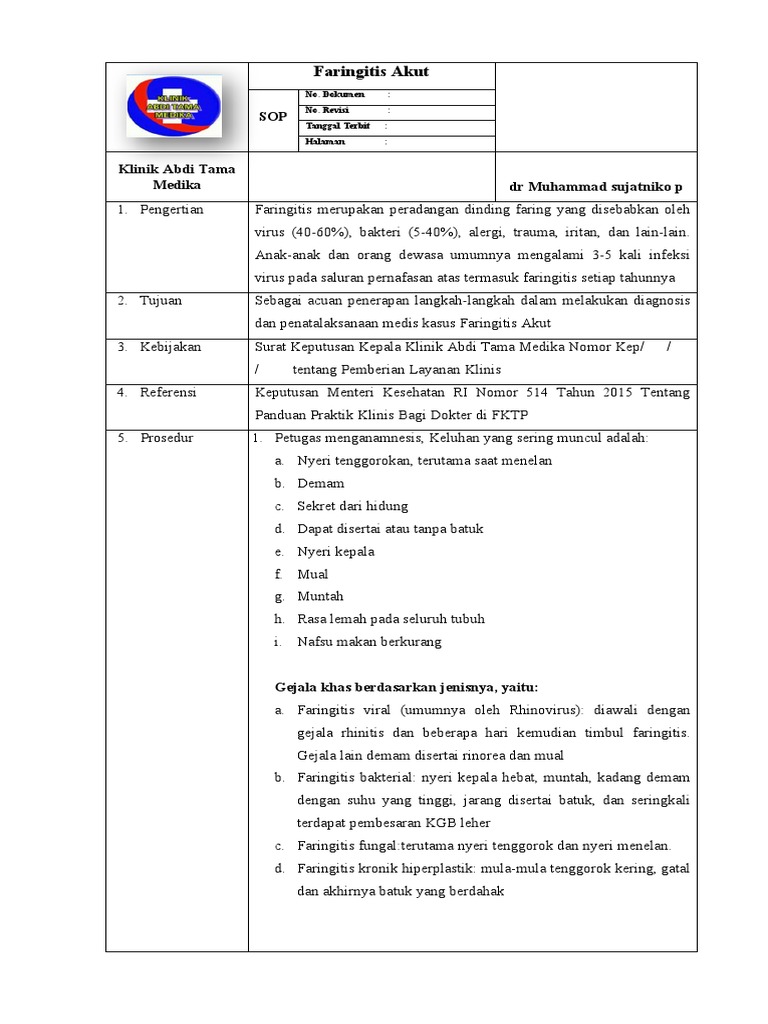 Faringitis Akut | PDF
