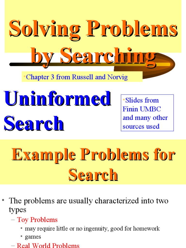 015.search Formulation Problems Basic Strategies | PDF | Algorithms And ...
