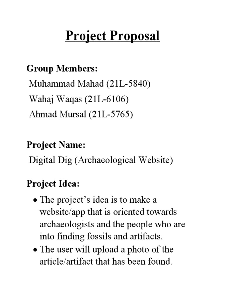 Project Proposal | PDF
