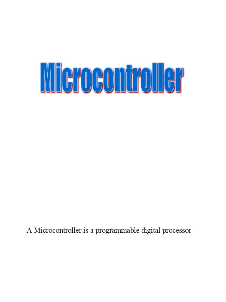 Micro Controller | PDF | Microcontroller | Microprocessor