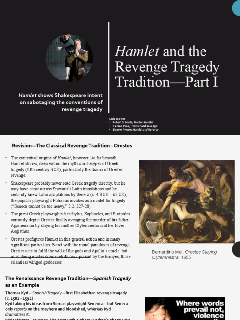 Hamlet and The Revenge Tragedy Tradition | PDF | Hamlet | Tragedy