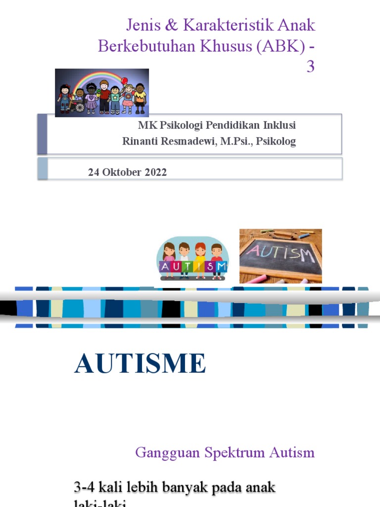 Jenis Karakteristik Anak Berkebutuhan Khusus (ABK) - Part 3 | PDF
