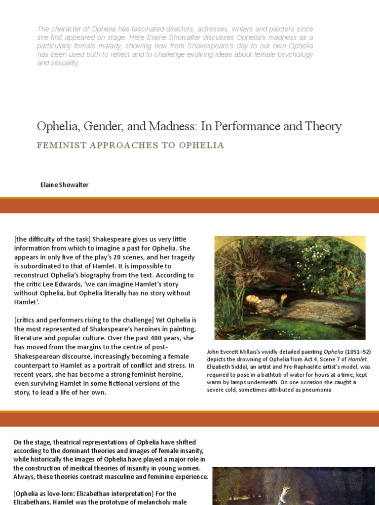 Ophelia, Gender, and Madness | PDF | Hamlet