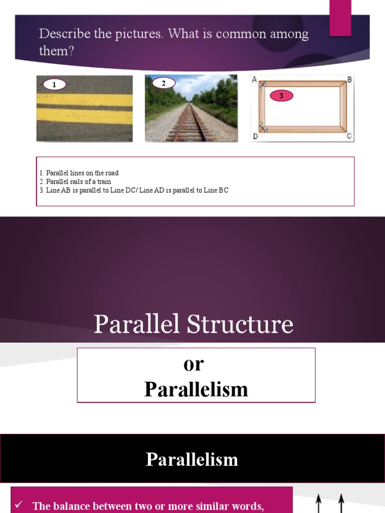 Parallel Structure | PDF | Verb | Phrase