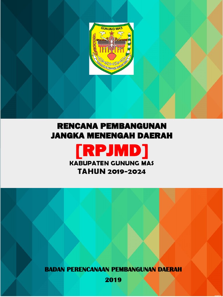 RPJMD Kabupaten Gunung Mas 2019-2024 | PDF