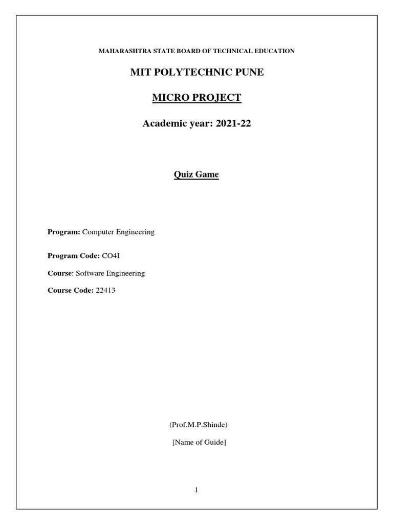 Se Microproject Pdf Application Software Microsoft Windows 8637