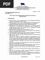 PNP Critical Incident Management Operational Procedure | PDF