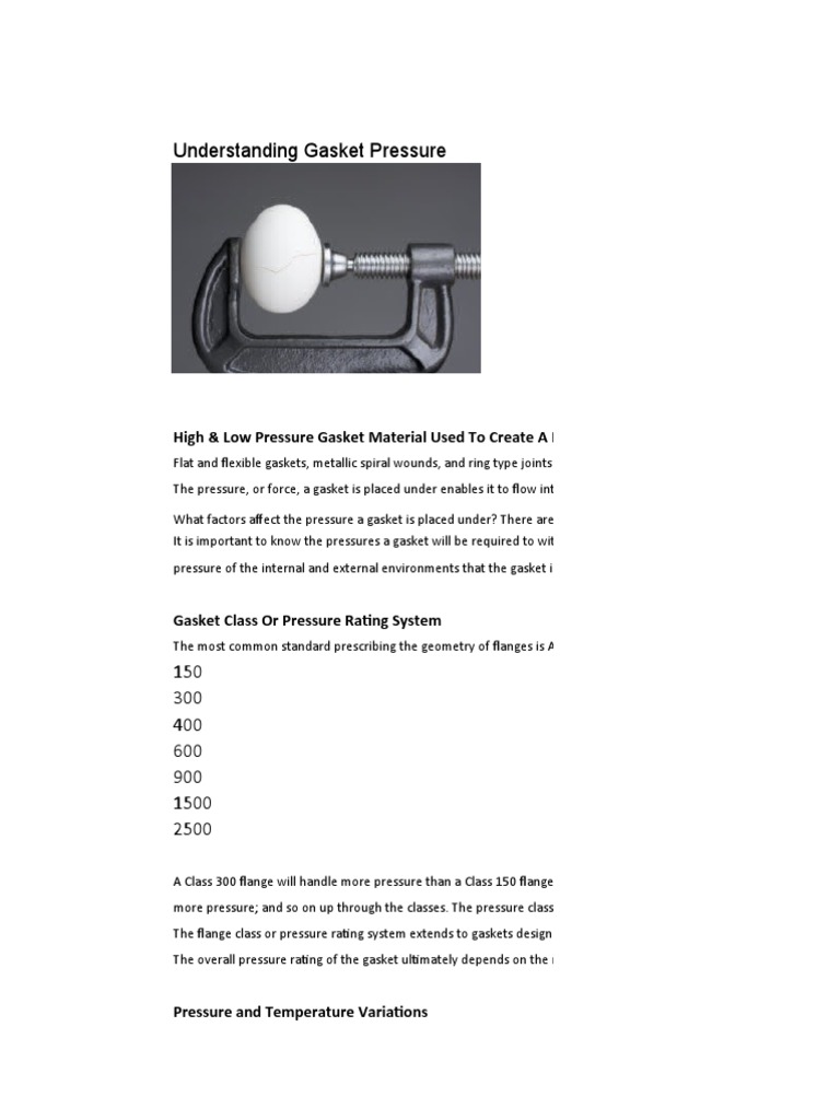 GASKET | PDF | Mechanical Engineering | Building Engineering