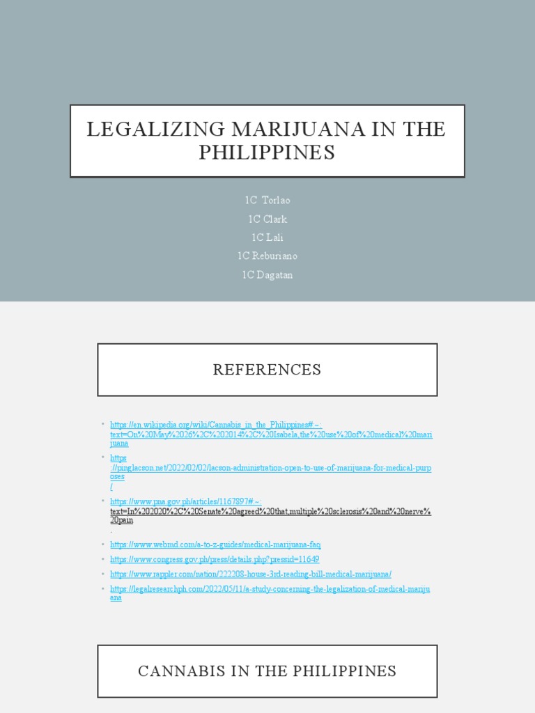 Legalizing Marijuana in The Philippines | PDF | Medical Cannabis ...