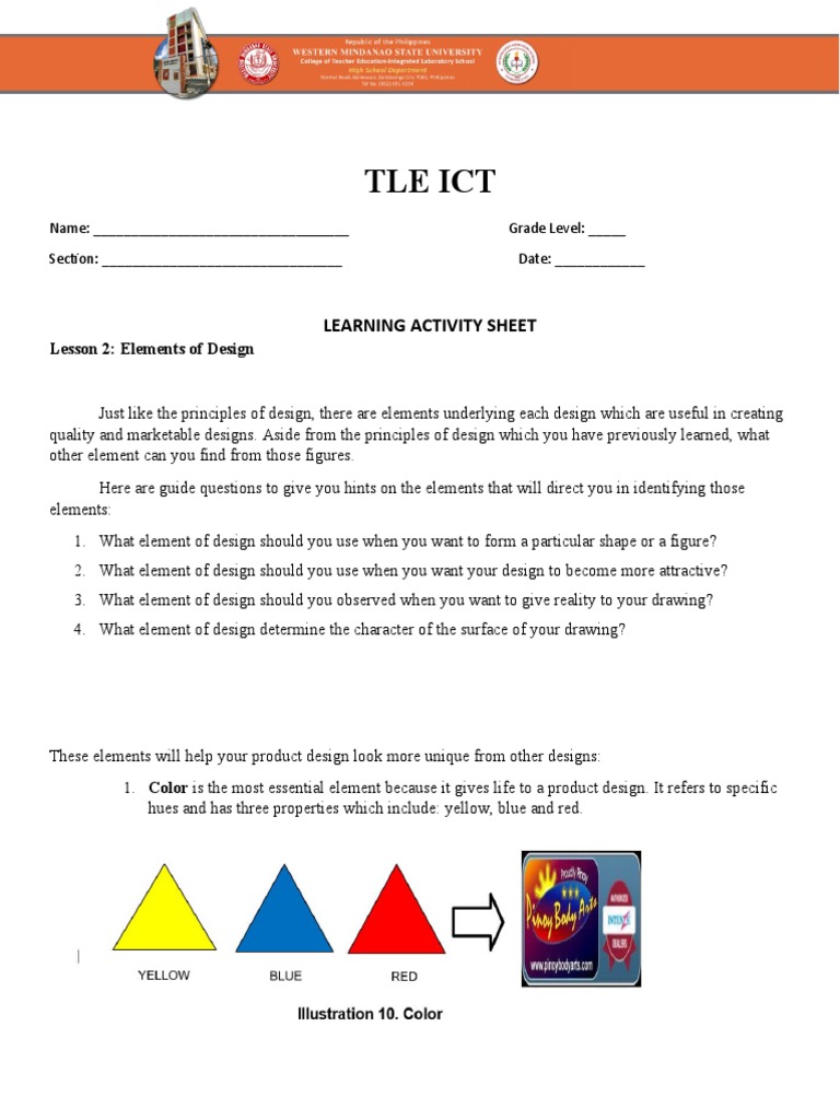 TLE ICT 10 Module 2 | PDF | Drawing | Shape
