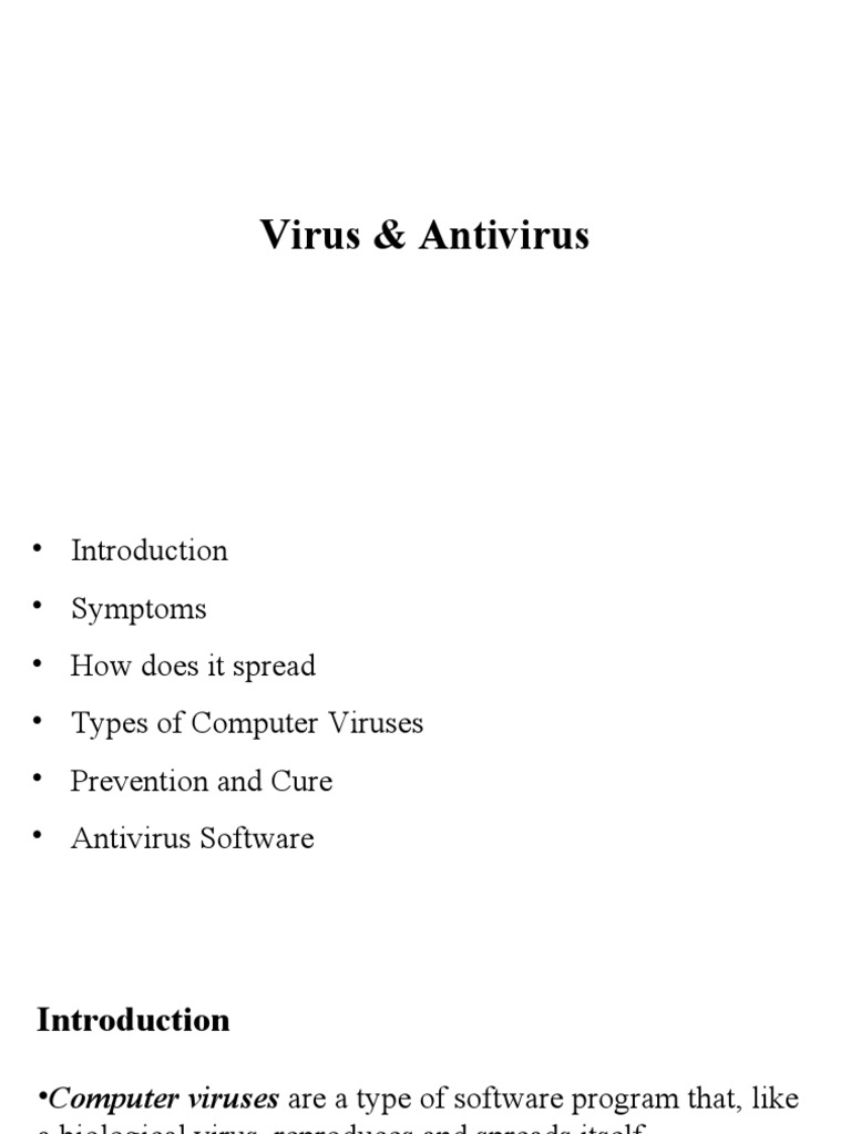 Virus and Antivirus | PDF | Computer Virus | Antivirus Software