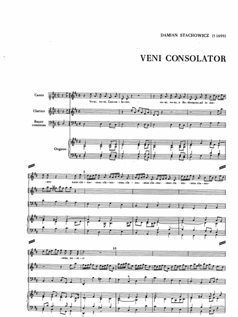 Veni Consolator | PDF