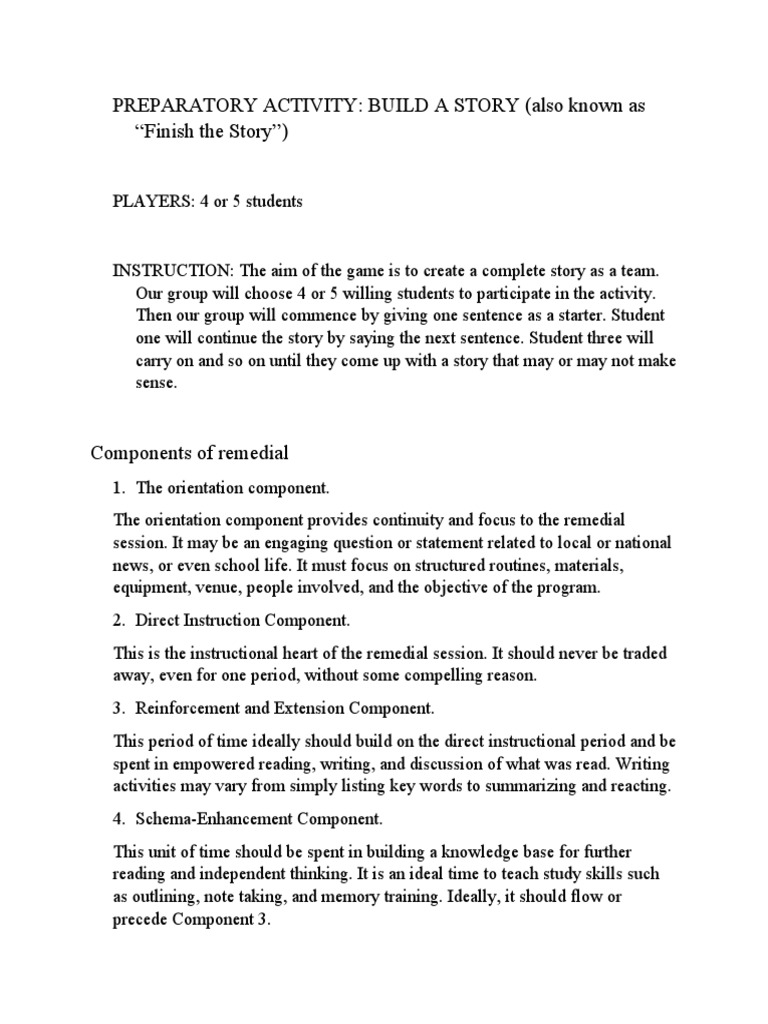 Components of Remedial (PPT) - Balingit | PDF